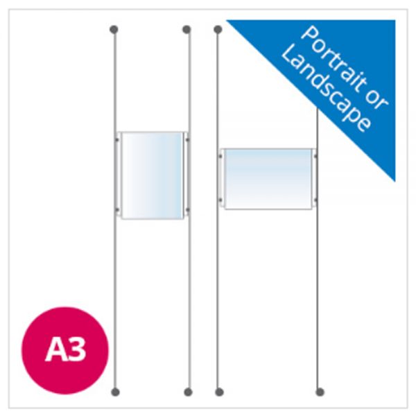 1 x A3 Showcard Wall Kit - Signs Display Shop