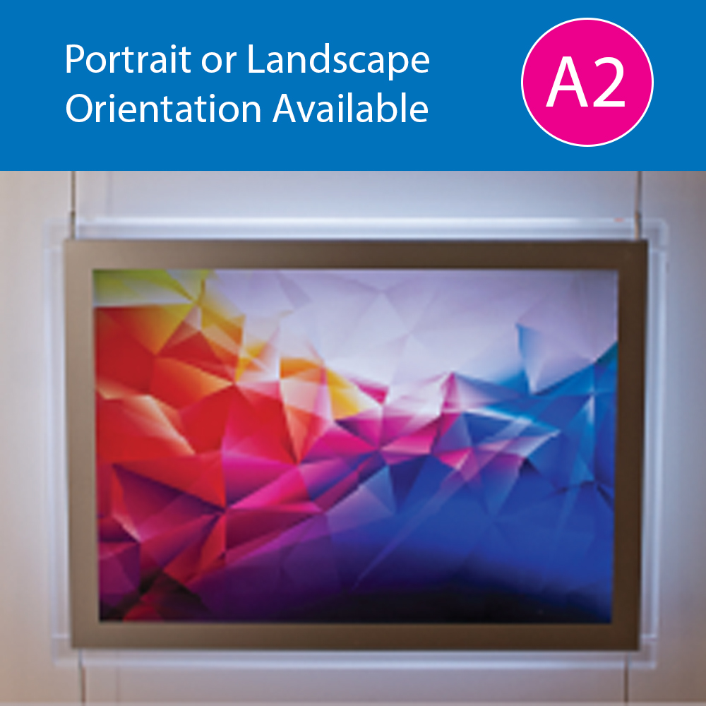 A2 Rim Halo LED Illuminated (Cable Pockets) - Signs Display Shop