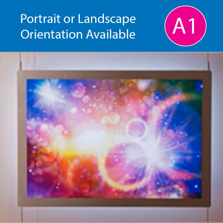 A1 Rimless LED Illuminated (Cable Pockets) - Signs Display Shop