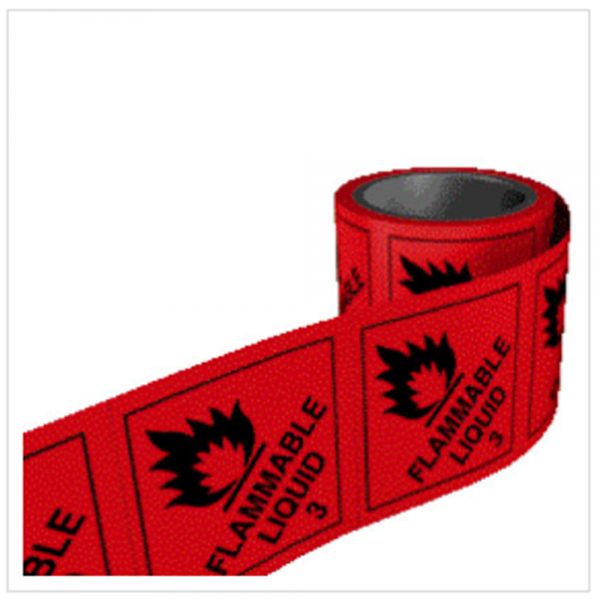 Flammable Liquid Labels Roll - Signs Display Shop
