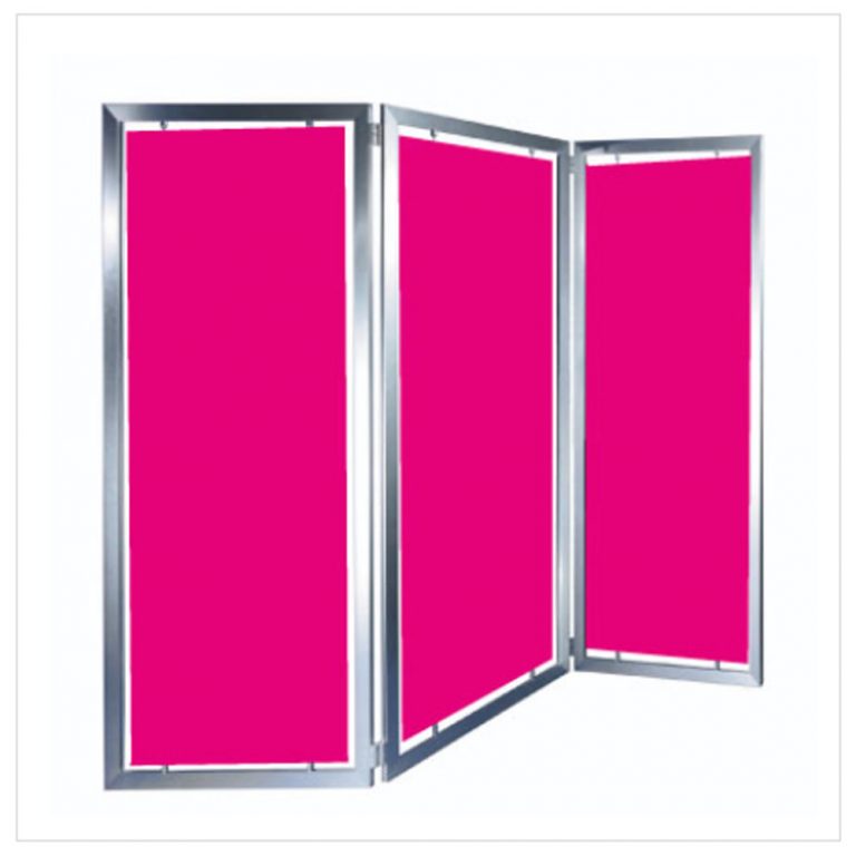Triple Flexi-Frame with 3 Printed Panels - Signs Display Shop