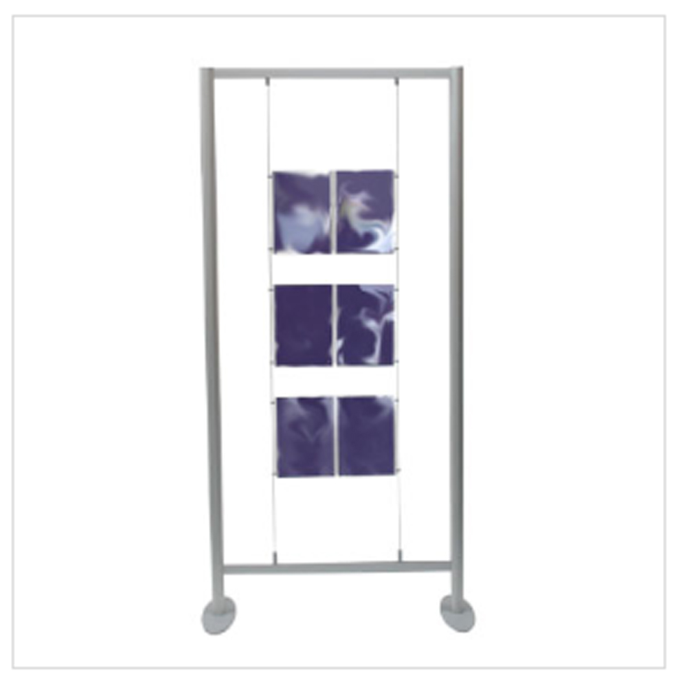 3x A4 Double Pocket Freestanding Frame Kit - Signs Display Shop