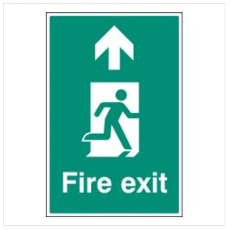 Fire Exit (^) Floor Graphic - Signs Display Shop