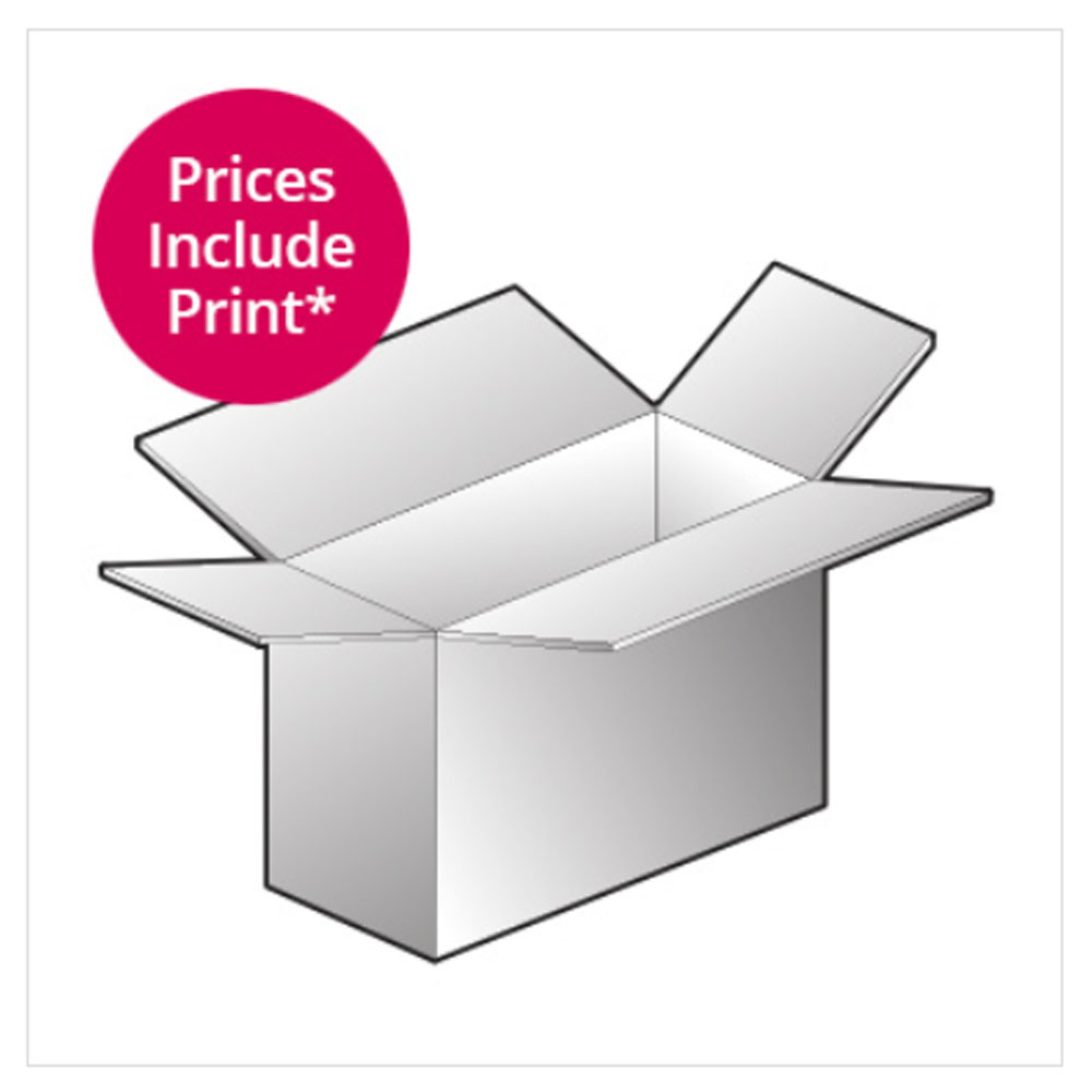 400mm x 300mm x 200mm Printed Card Box Thin - Signs Display Shop