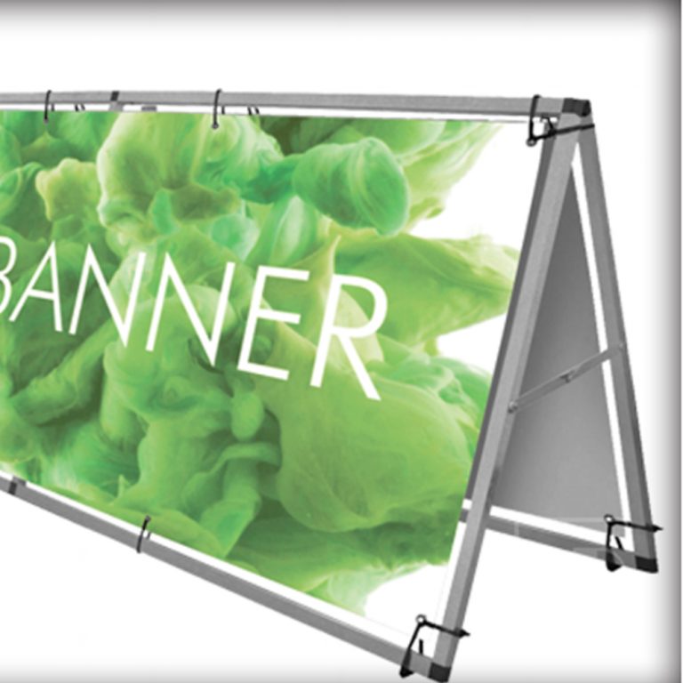 Fold Up Banner A Frame (Freestanding) - Signs Display Shop