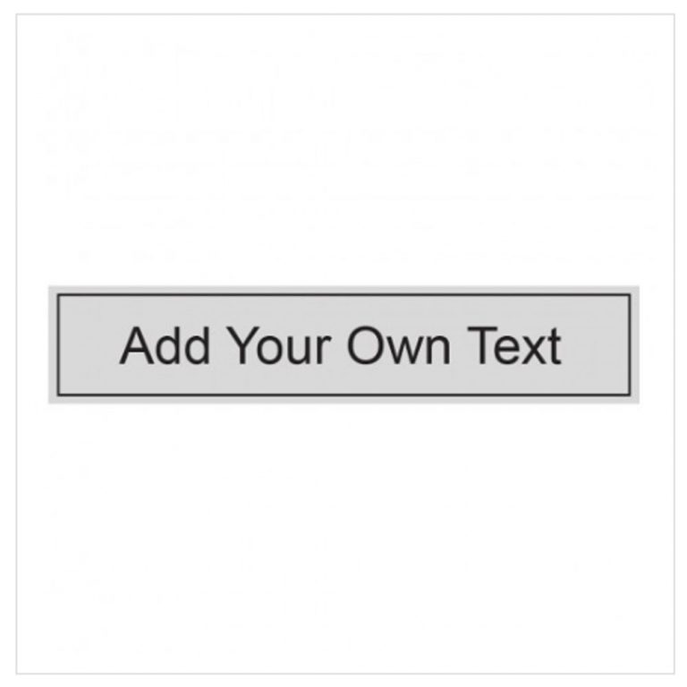 Brushed Silver Door Plate (Create Your Own) - Signs Display Shop
