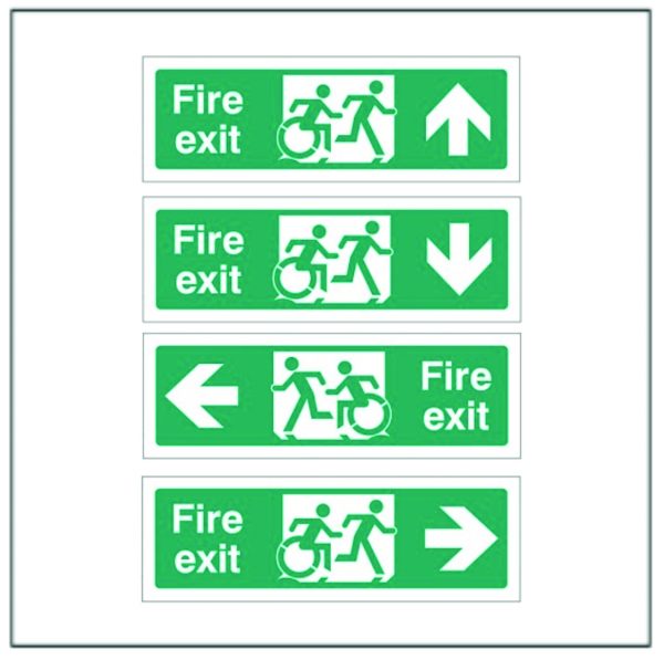 Standard Rigid / Adhesive Signs (Inclusive Disabled Fire Exit 1 ...