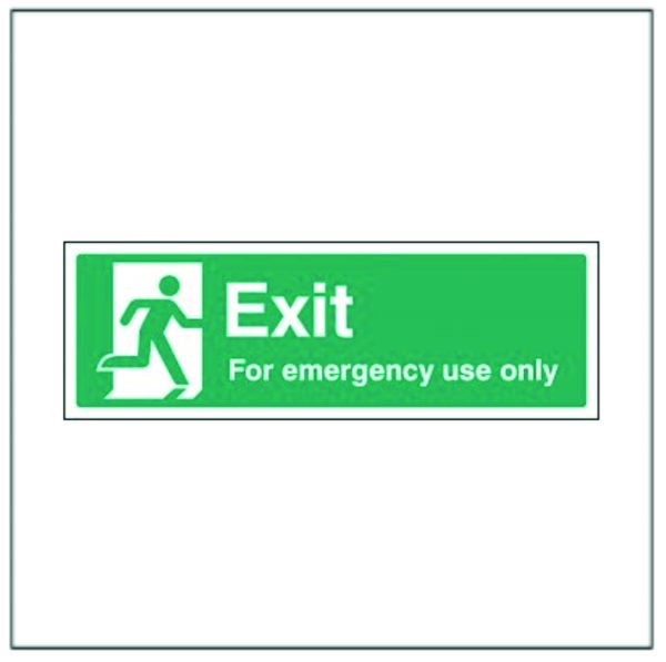 Standard Rigid / Adhesive Signs (Exit For Emergency Use Only) - Signs ...