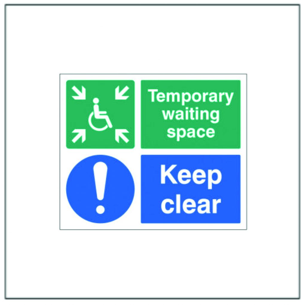 Temporary Waiting Space - Keep Clear Sign - Signs Display Shop