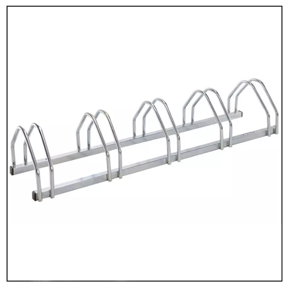 S/Steel Tyre Grip Cycle Rack (Floor Mounted) - Signs Display Shop