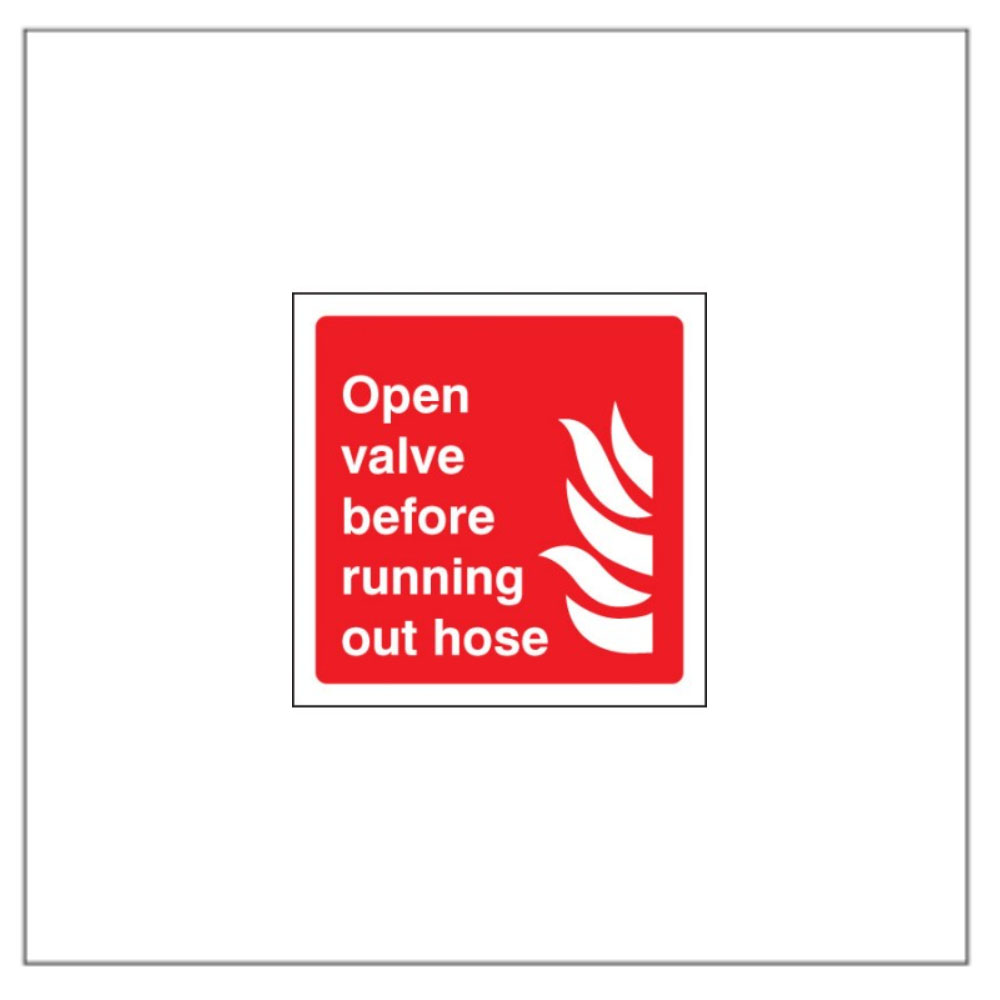 Standard Rigid / Adhesive Sign (Fire Hose Instruction) - Signs Display Shop