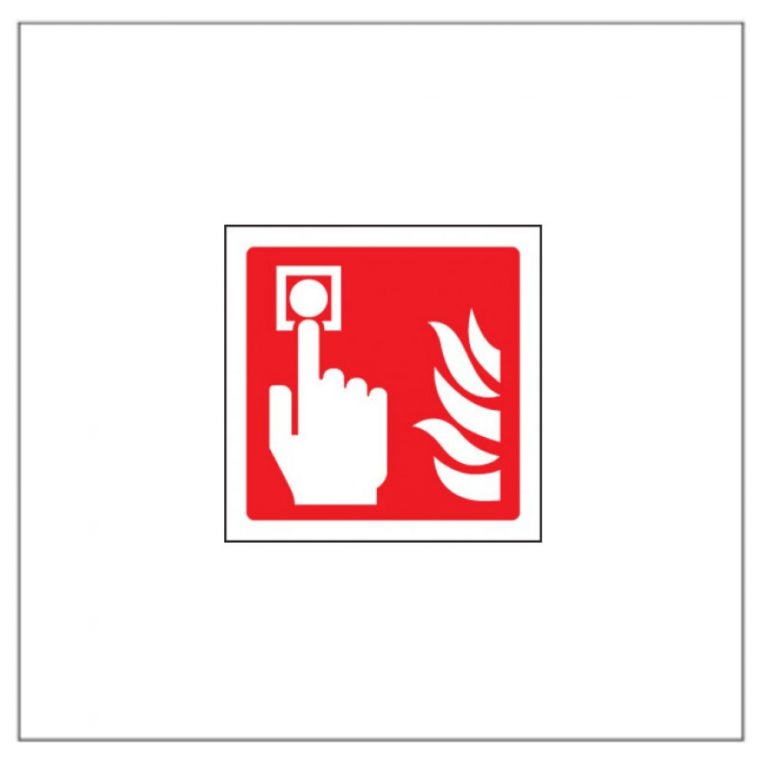 Standard Rigid / Adhesive Sign (Fire Alarm Symbol) - Signs Display Shop