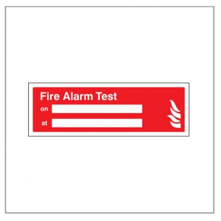 Landscape Sign Panel Option (Fire Alarm Test) - Signs Display Shop