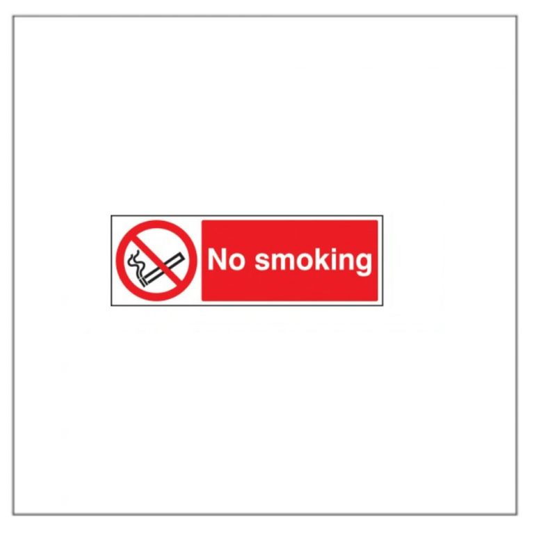 Standard Rigid / Adhesive Signs (No Smoking) - Signs Display Shop