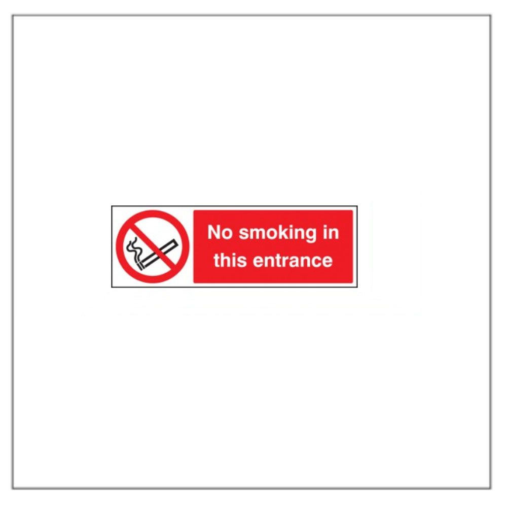 Standard Rigid / Adhesive Signs (No Smoking In Entrance) - Signs ...