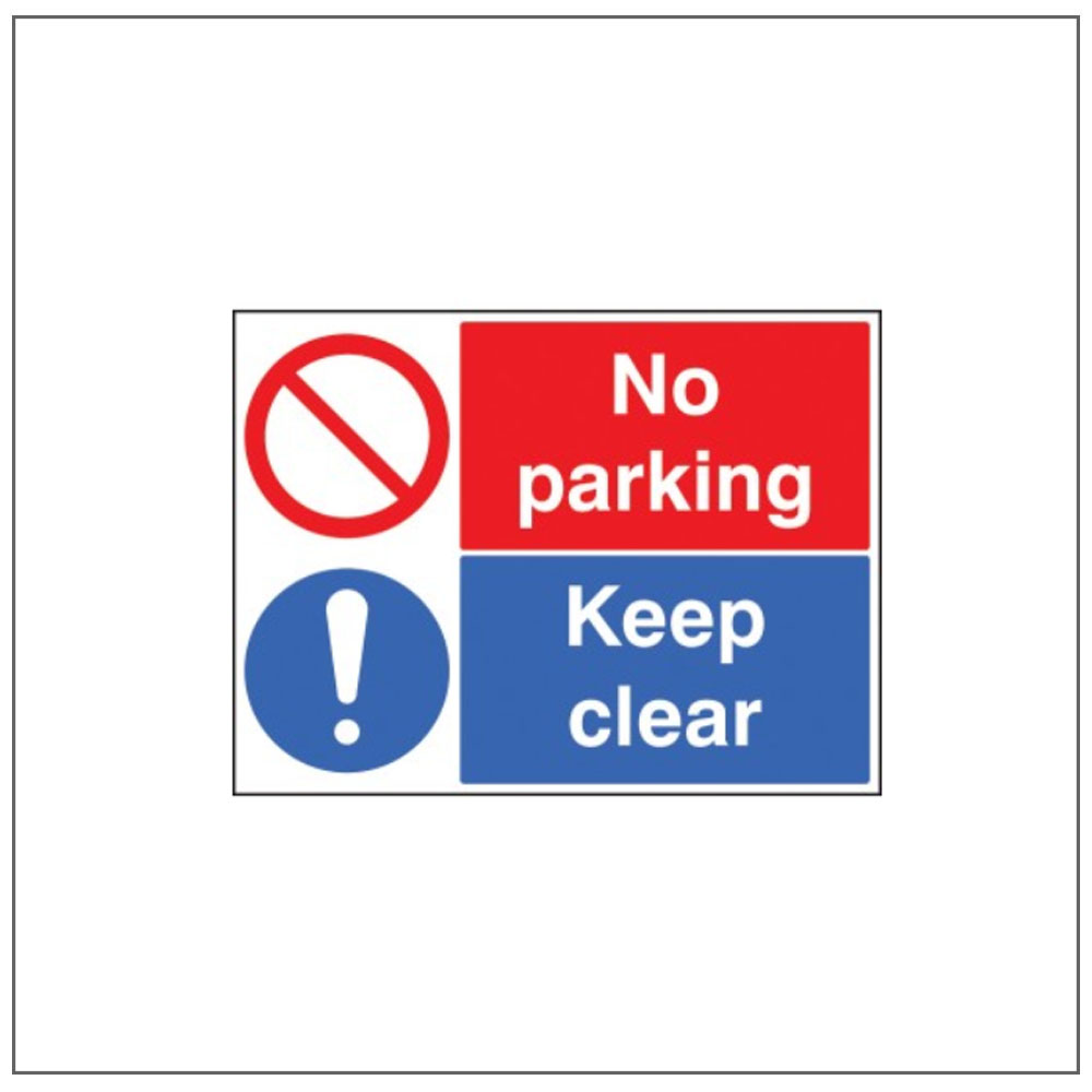 Standard Rigid / Self Adhesive (No Parking - Keep Clear) - Signs ...
