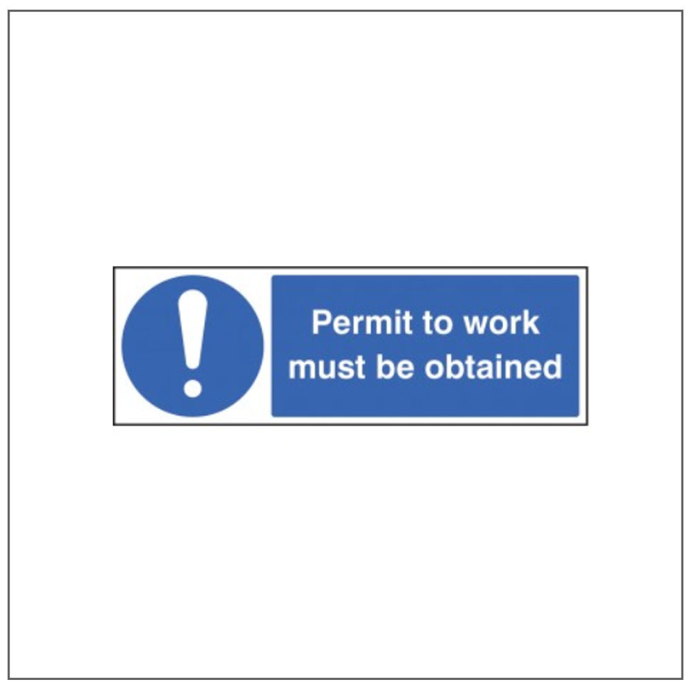 Standard Rigid / Adhesive Signs (Permit To Work) - Signs Display Shop