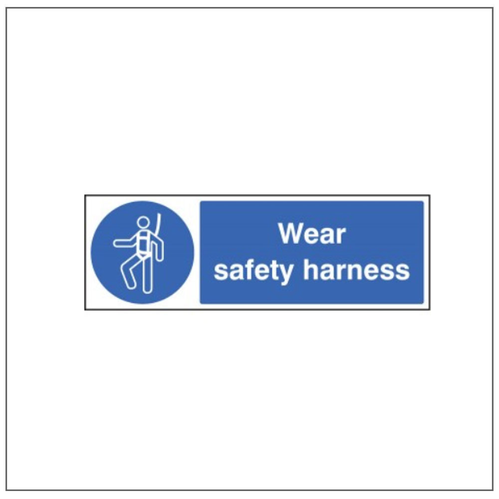 Standard Rigid / Adhesive Signs (Wear Safety Harness) - Signs Display Shop