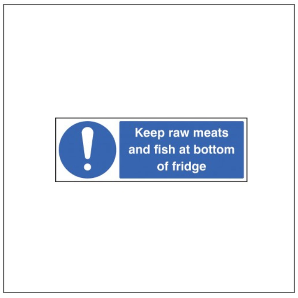 Standard Rigid / Adhesive Sign (Keep Bottom Of Fridge) - Signs Display Shop
