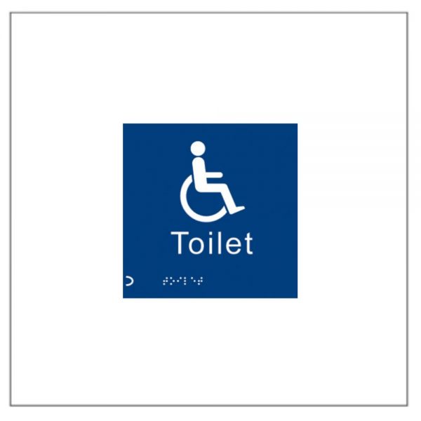DDA Braille And Tactile Signage (Toilet Disabled) - Signs Display Shop