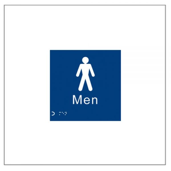 DDA Braille And Tactile Signage (Toilet Male) - Signs Display Shop