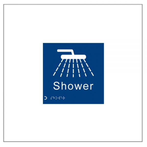 DDA Braille And Tactile Signage (Shower) - Signs Display Shop