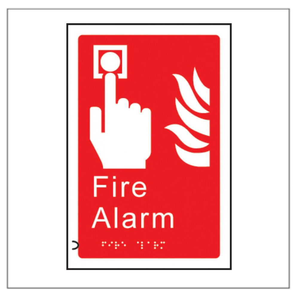DDA Braille And Tactile Signage (Fire Alarm) - Signs Display Shop