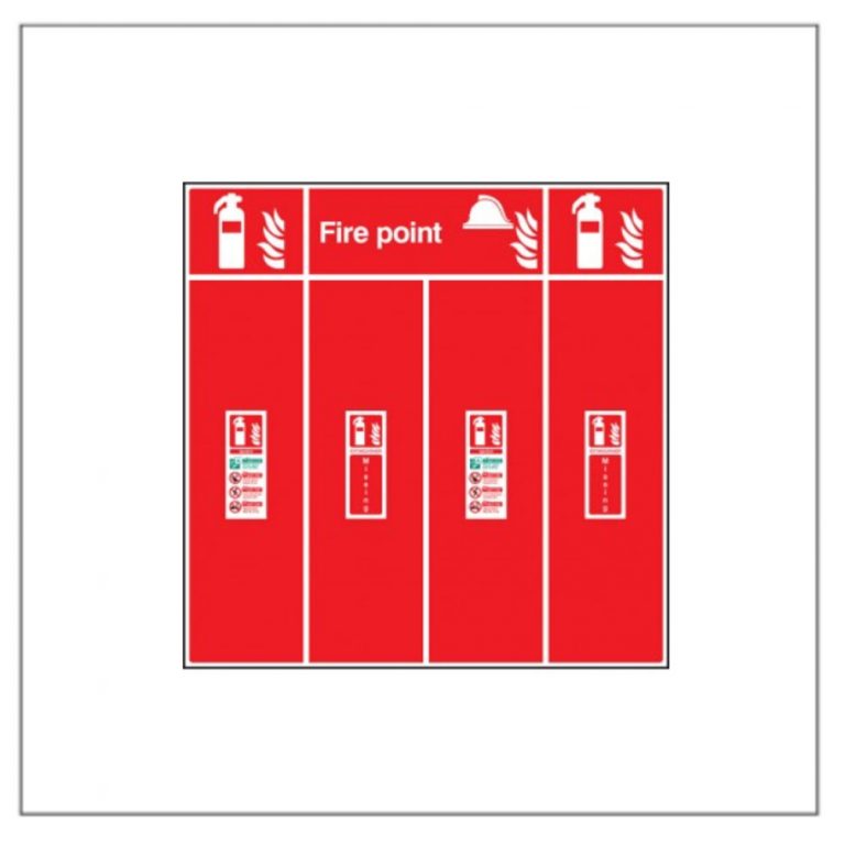 Fire Extinguisher Location Board (Double) - Signs Display Shop