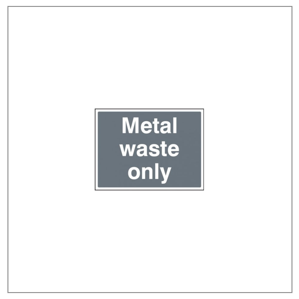 Robust Metal Waste Sign - Signs Display Shop