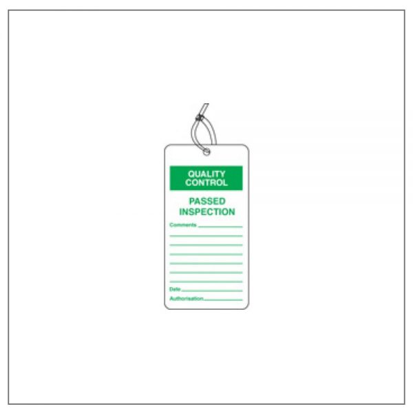 QC Tag - Passed Inspection - Signs Display Shop