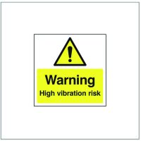 Vibration Warning Stickers (High Vibration Risk) - Signs Display Shop