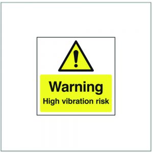 Vibration Warning Stickers (High Vibration Risk) - Signs Display Shop