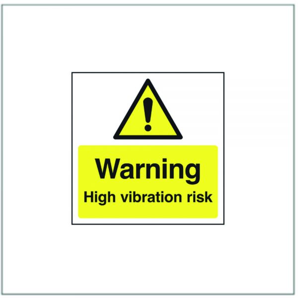 Vibration Warning Stickers (High Vibration Risk) - Signs Display Shop