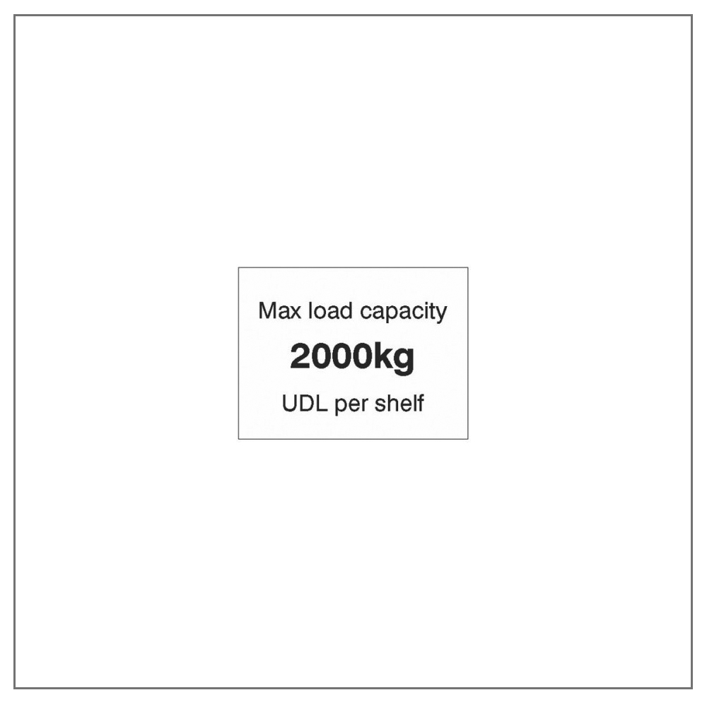 Max Load Capacity Racking Sign (2000kg) - Signs Display Shop