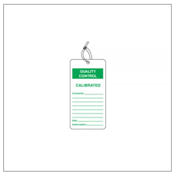 QC Tag - Calibrated - Signs Display Shop