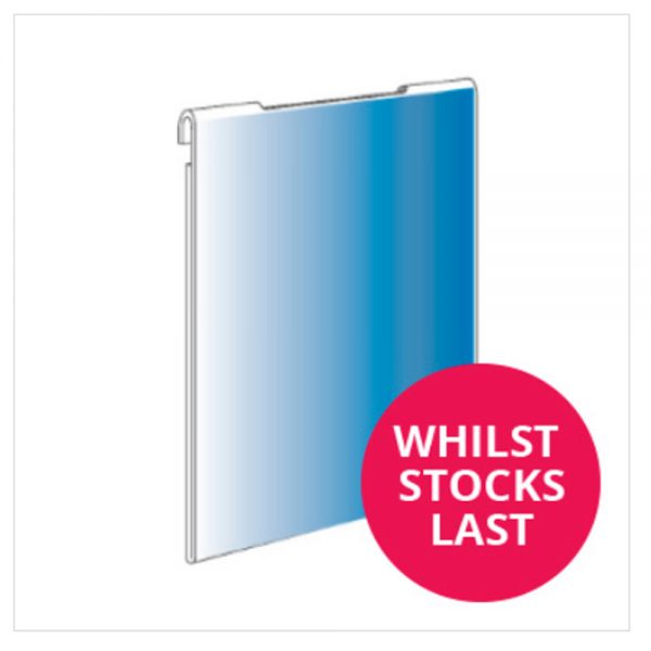 Used A4 Portrait Hook On Showcard Pockets - Signs Display Shop