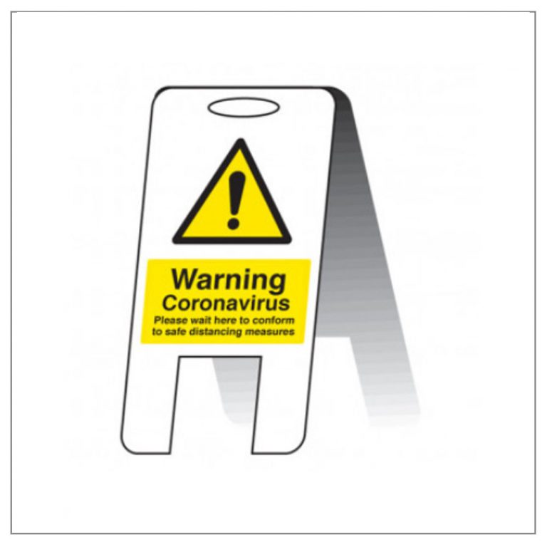 Social Distance Correx A-Frame - Signs Display Shop