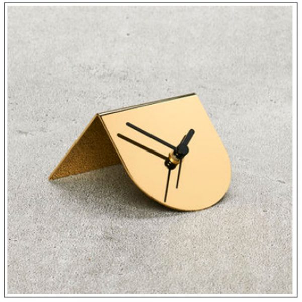 SD Desk Toblerone Sign (Brushed Gold) - Signs Display Shop