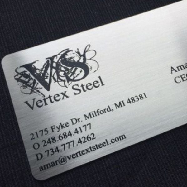 Printed Metal Business Cards - Signs Display Shop